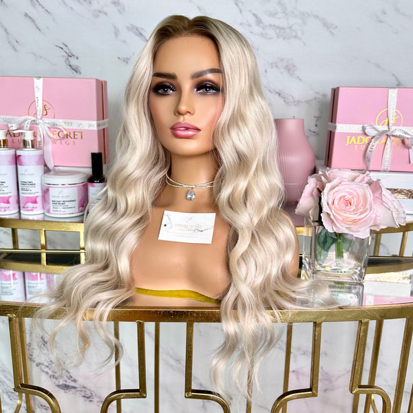 KYLIE PLATINUM FULL LACE ALO CAP- HD LACE (MADE TO ORDER) – Jadora Secret